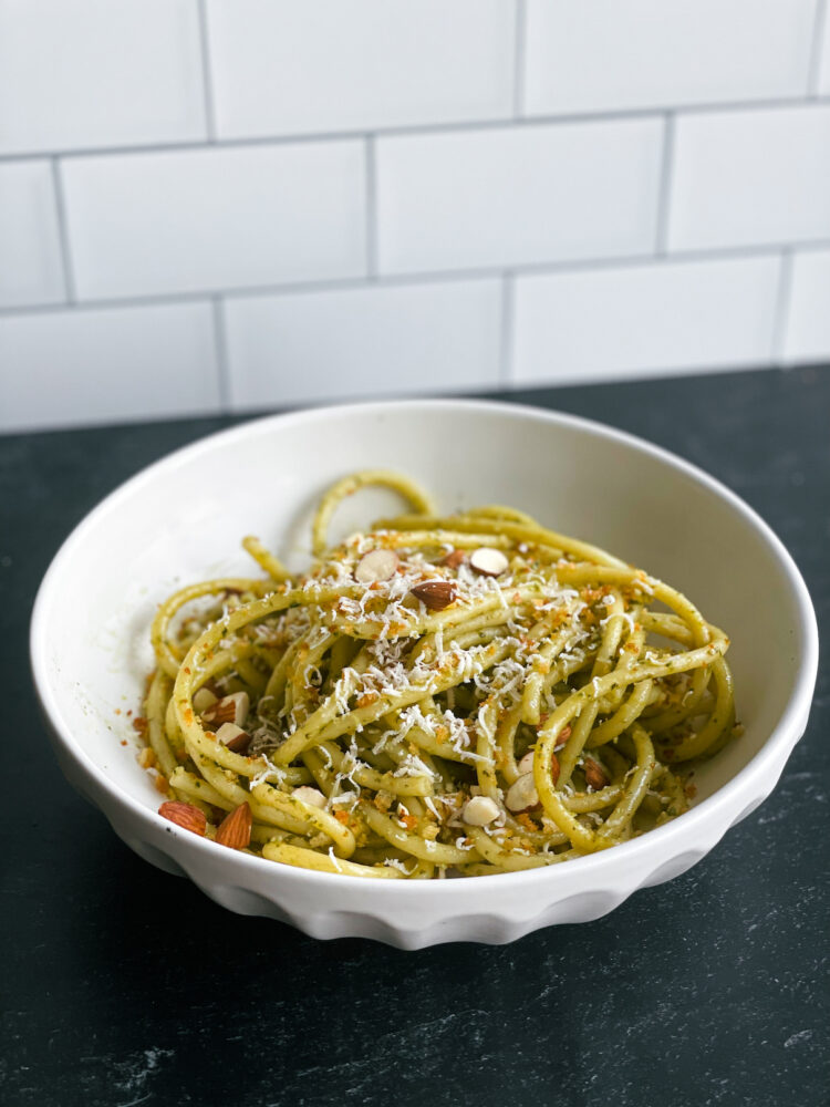 Pesto Anchovy Pasta - Gotham Greens