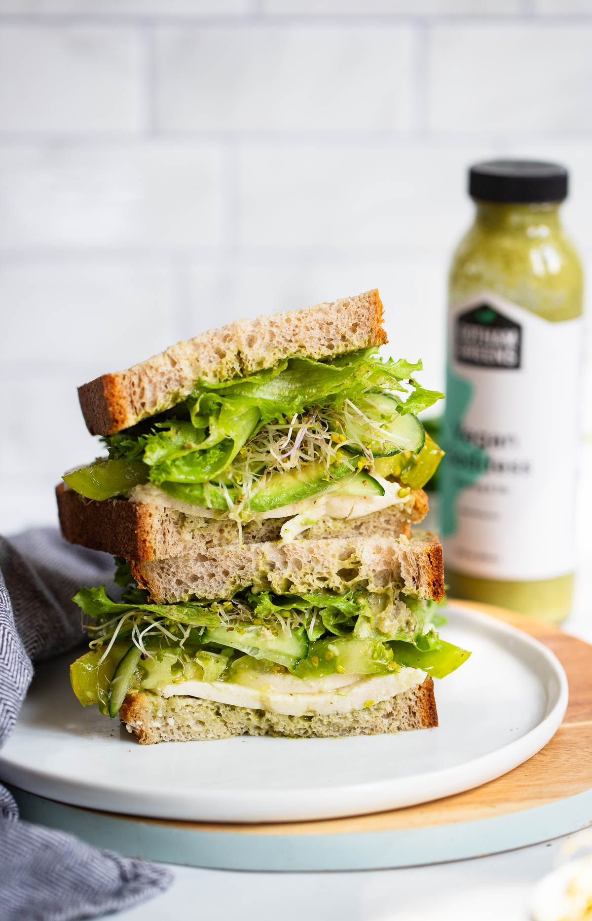 The Greenest Green Goddess Sandwich - Gotham Greens
